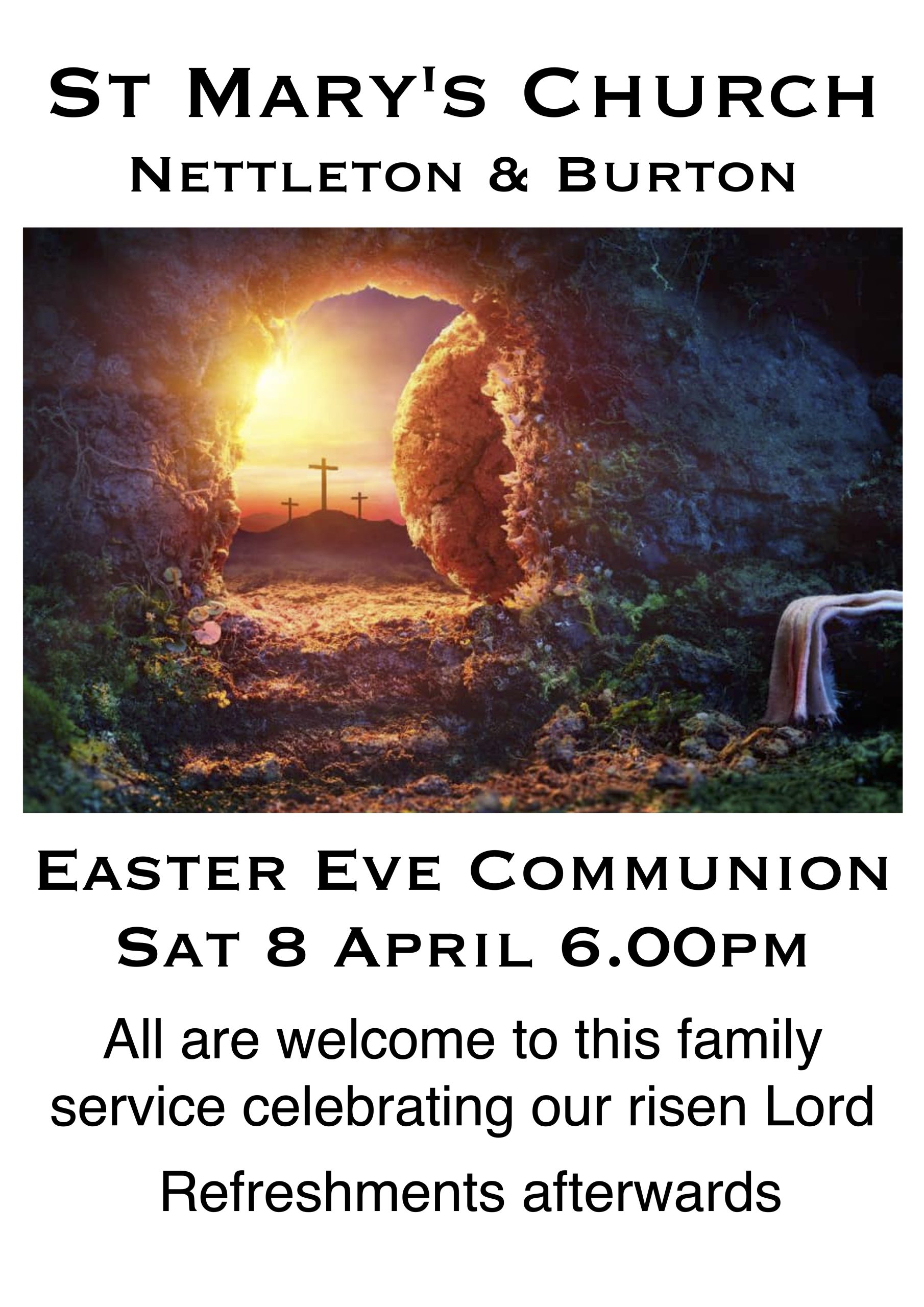 St Mary's Easter Eve Communion - Burton in Wiltshire